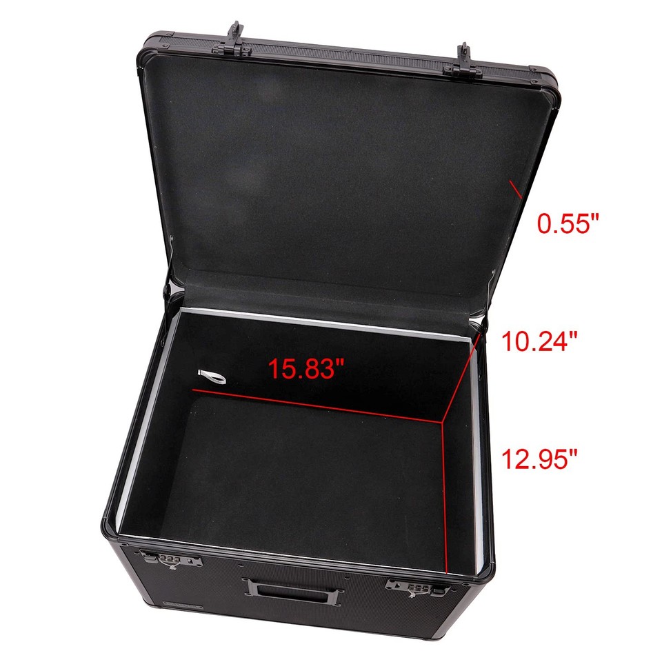 Vaultz Locking File Storage Box, 2-Handle, Letter/Legal, Tactical Black ...
