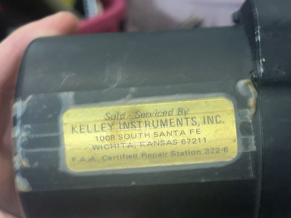 Vintage WWII Kollsman Aircraft Altimeter Gauge 10K FT Black Dial ...