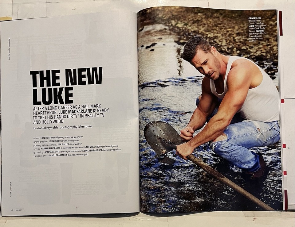 OUT w/ Luke Macfarlane & The ADVOCATE Dylan Mulvaney Magazine Mar/Apr ...