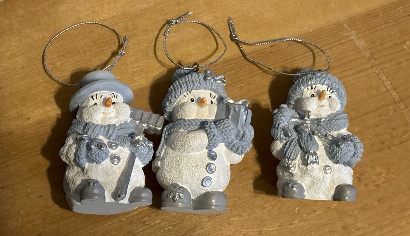 Set Of 3 Vintage Snow Buddies Snowman Ornaments | eBay
