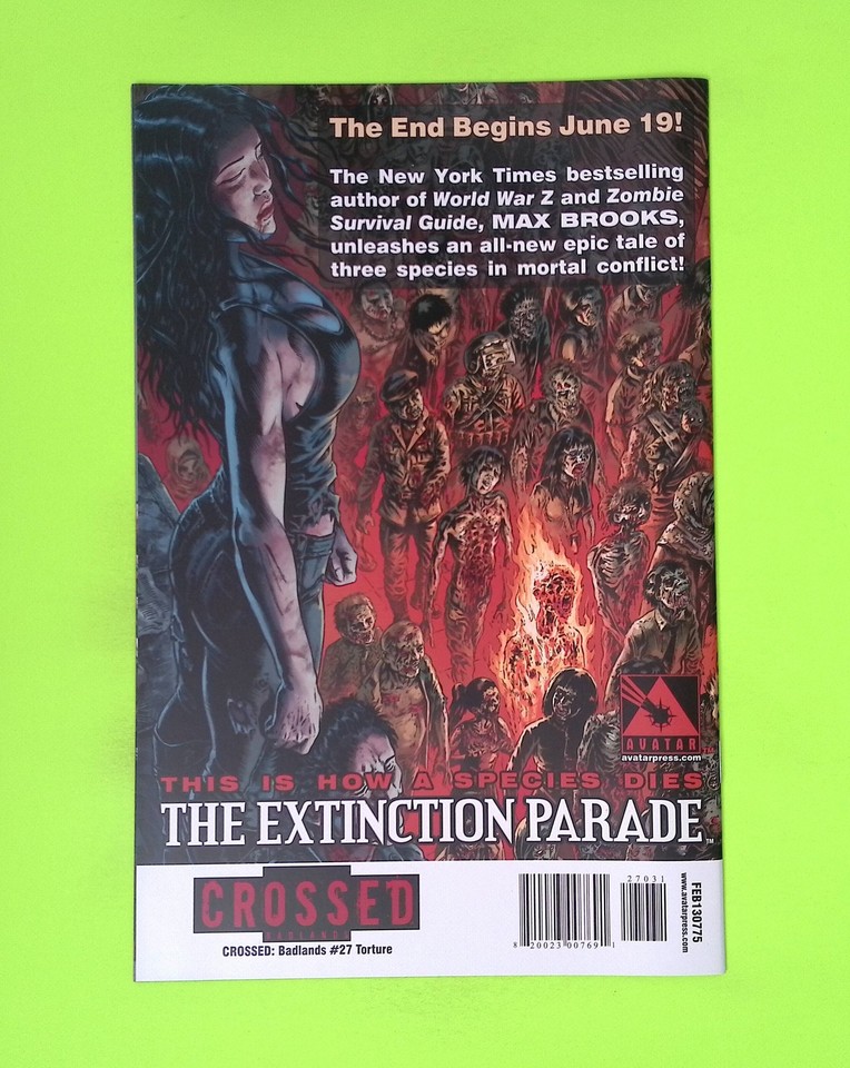 Crossed Badlands #27c 2013 Avatar Press Variant High Grade Comic Book ...