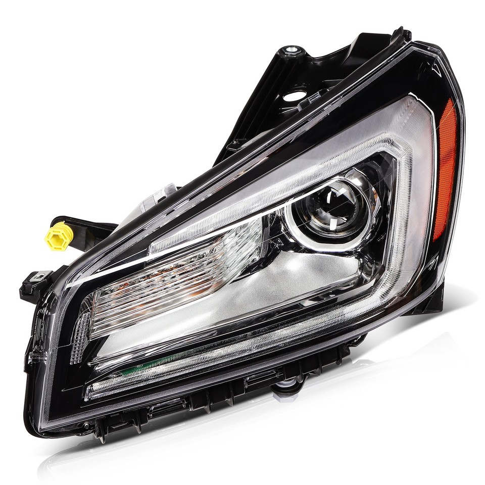 For GMC Acadia 2013-2016 Halogen Headlight Assembly Set LED DRL Driver ...