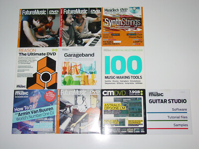 Lot of 10 Sample CDs DVDs: Fruity Loops, Ableton, Pro Tools Wavs, Bass ...