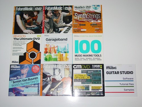 Lot of 10 Sample CDs DVDs: Fruity Loops, Ableton, Pro Tools Wavs, Bass ...