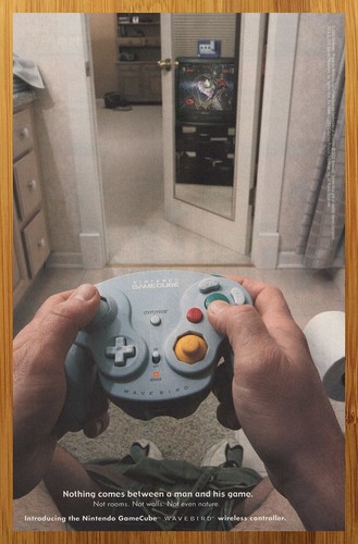 2002 Nintendo Gamecube WAVEBIRD Controller Print Ad/Poster Official ...