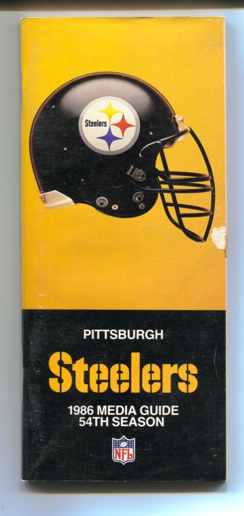 Sports Pub: Pittsburgh Steelers-1986-NFL-Media Guide | eBay
