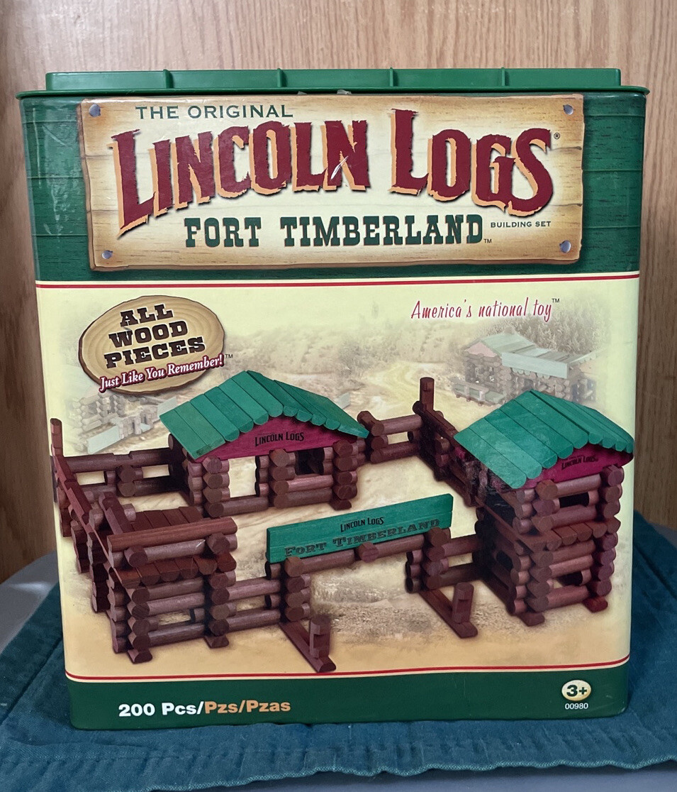 Lincoln Logs Fort Timberland 2006 Complete Set By Hasbro/K’NEX | eBay