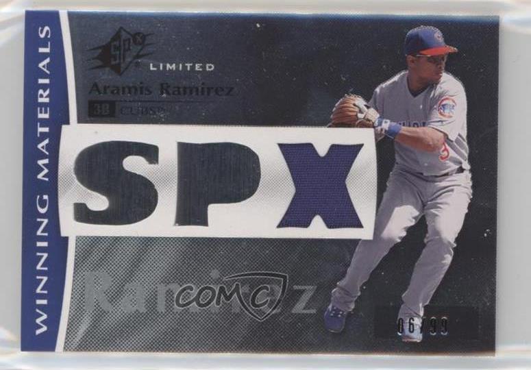 2008 SPx - Winning Materials SPx Patch #WM-RA Aramis Ramirez /99 (MEM ...