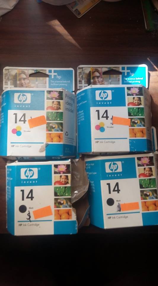 LOT OF 4-HP Invent Ink Cartridge 2 tri-color & 2 black | eBay