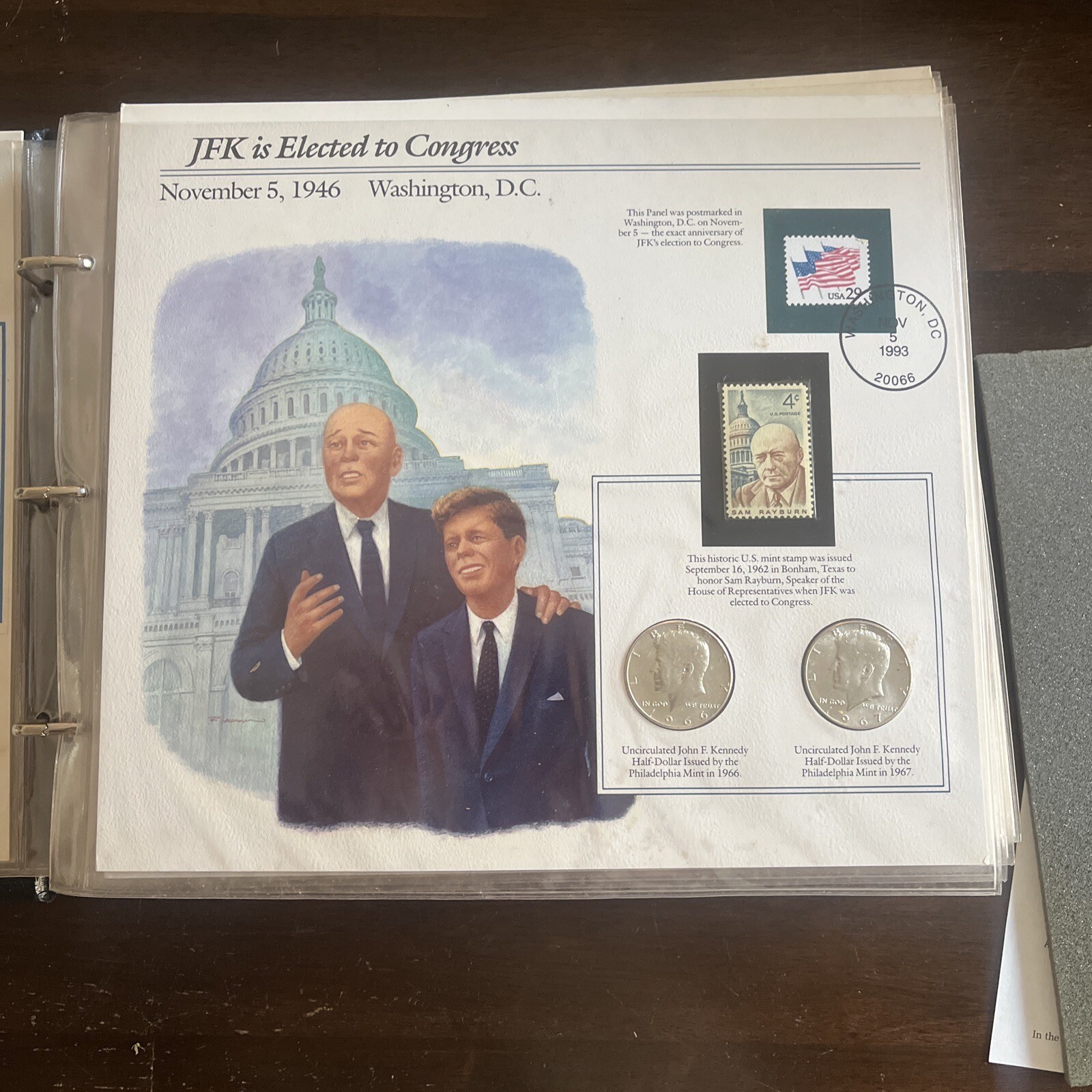 JOHN F. KENNEDY UNCIRCULATED HALF DOLLARS & STAMPS PCS COLLECTION ...