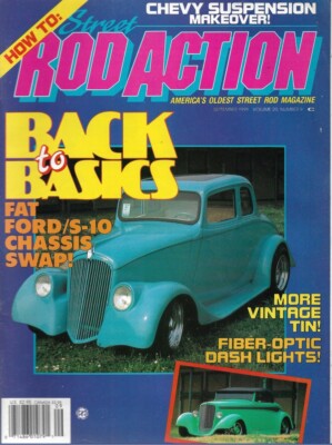 STREET ROD ACTION 1991 SEPT - FORD/S-10 CHASSIS SWAP, FIBER-OPTIC DASH ...