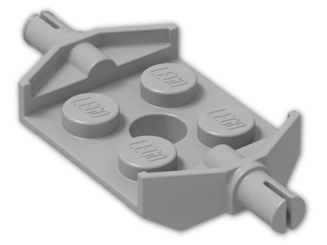 LEGO PLATE MODIFIED 2x2 WITH WHEELS HOLDER (2 PCS) CHOOSE YOUR COLOR ...