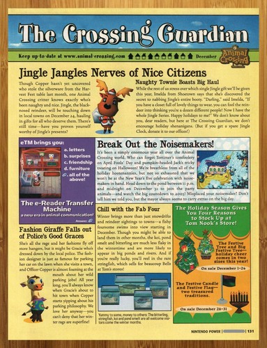 2002 Animal Crossing Gamecube Print Ad/Poster Page Authentic Official ...