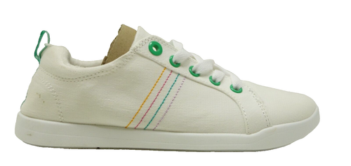 Vionic Womens White Beach Stinson Canvas Lace up Causal Sneakers Sz US ...