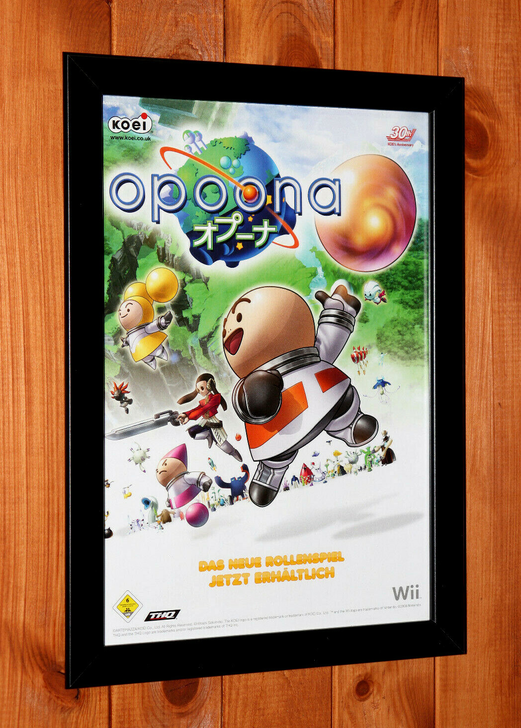Opoona Video game Wii Promo Rare Small Poster / Ad Page Art Framed | eBay