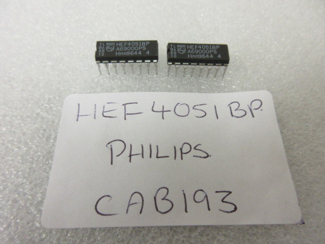 PHILIPS HEF4051BP CD4051BE 8-channel analog multiplexer 4051 DIP-16 ...