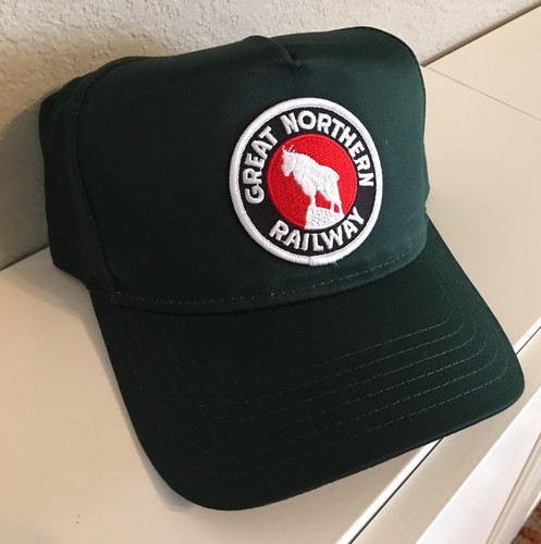 Cap/Hat-(Green) -Great Northern Railway (GN) - #22225-B NEW | eBay