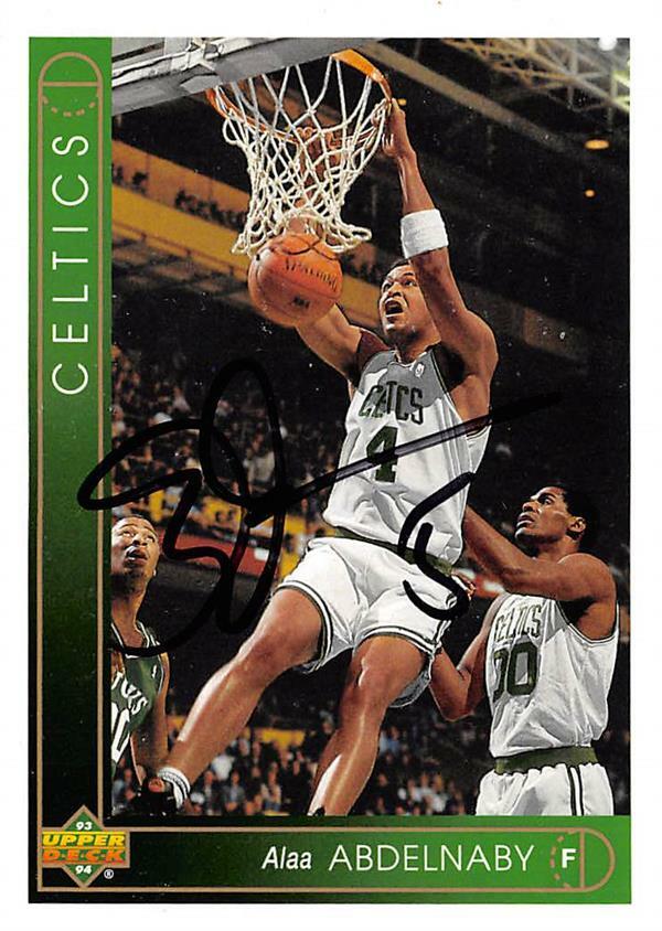 Alaa Abdelnaby autographed Basketball Card (Boston Celtics) 1994 Upper ...