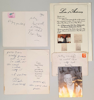 Kray Twins hand written cards & signed photo to Patsy Manning in 1990's ...