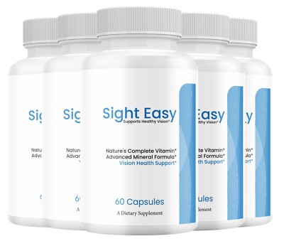 (5 Pack) Sight Easy Eye Pills, SightEasy Healthy Vision Supplements ...