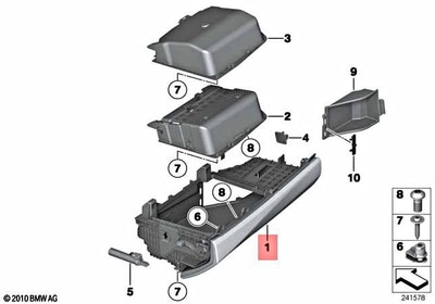 Genuine BMW Hybrid F10 F11 F18 518d 520d ed 520dX 520i Glove Box ...