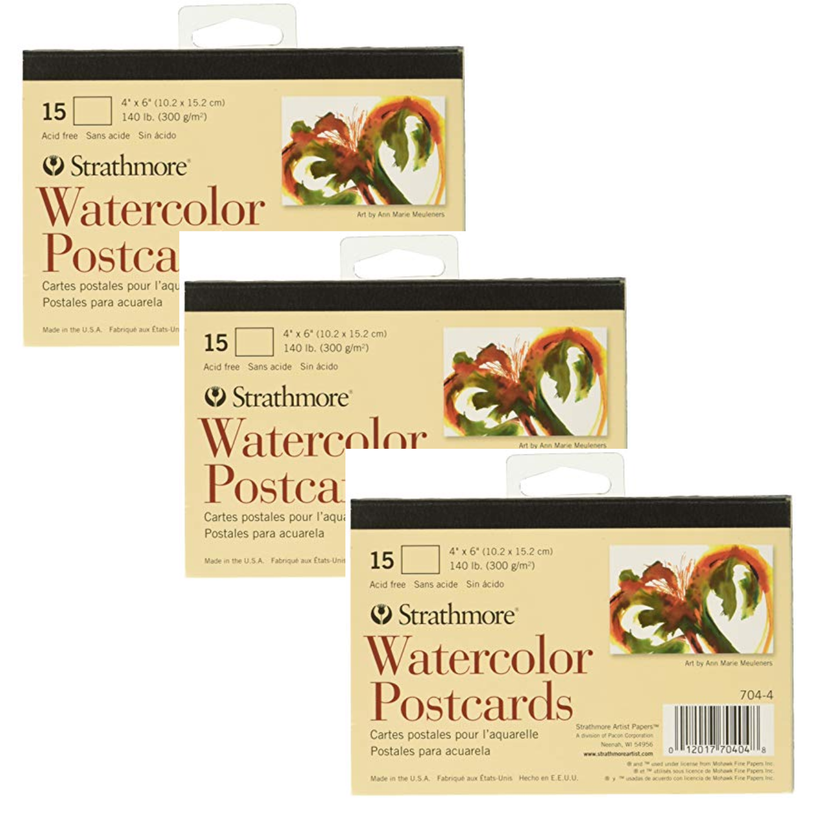 Strathmore Blank Watercolor Postcards pad of 15 ( 3 PACK) | eBay