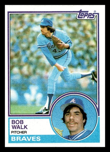 1983 Topps Bob Walk Atlanta Braves #104 VG-EX Vintage | eBay
