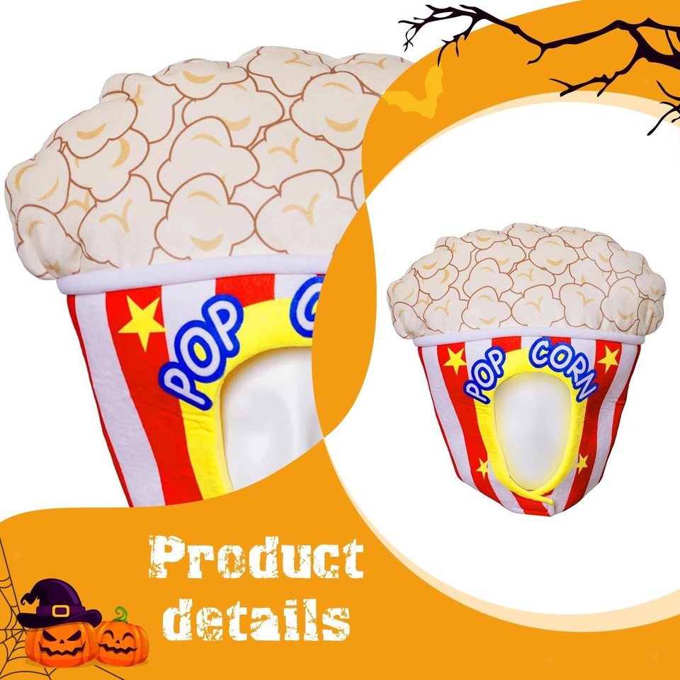 Popcorn Hat Cute Photo Prop Dress up Headwear for Carnival Party Favors ...