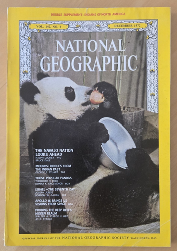 NATIONAL GEOGRAPHIC Magazine - December 1972 - Navajos/Pandas/Israel ...