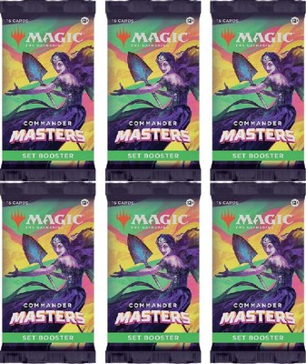 6 Packs MTG Set Booster Pack Lot MTG Commander Masters | eBay