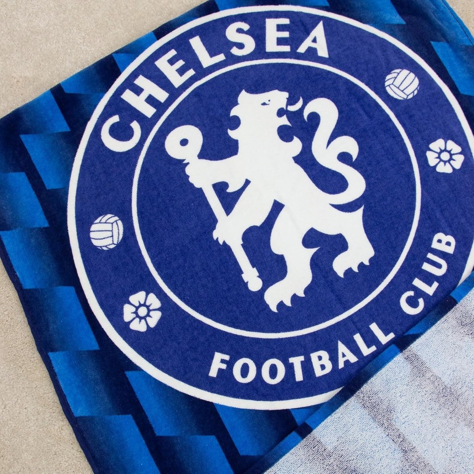 CHARACTER WORLD Official Chelsea FC Towel | Super Soft Feel, Geometric ...