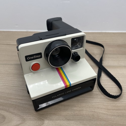 Vintage Polaroid One Step Land Camera Instant Film Rainbow with Strap ...
