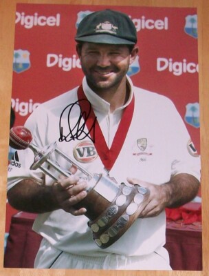 RICKY PONTING AUSTRALIA CRICKET AUTOGRAPH PERSONALLY HAND SIGNED 12X8 ...