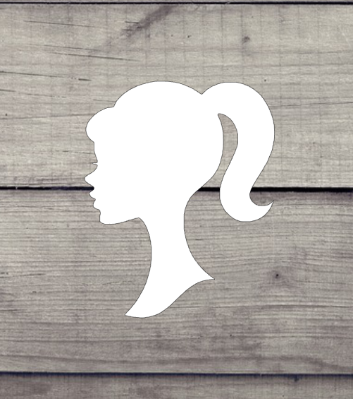 Barbie Head Decal - It's a Barbie World - Vinyl Decal - Cars, Laptops ...