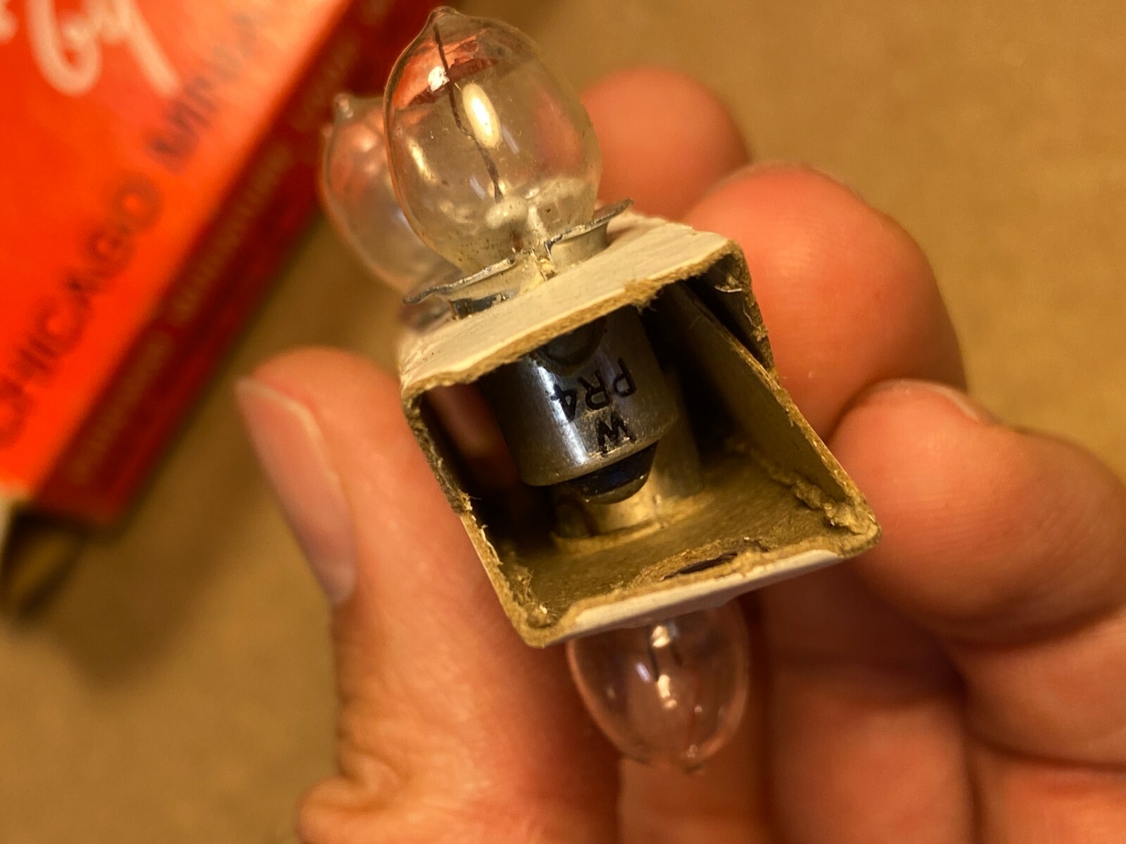Box of 6 NOS Vintage PR4 Light Bulbs Chicago Miniature NIB Lamps | eBay