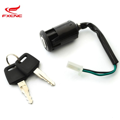 2Wire&Key Ignition Switch 2xKeys For Electric Scooter ATV Moped goKart ...