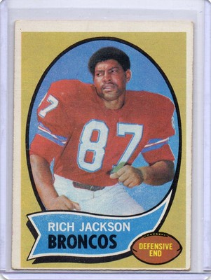 1970 TOPPS FOOTBALL SINGLE 95 RICH JACKSON BRONCOS | eBay
