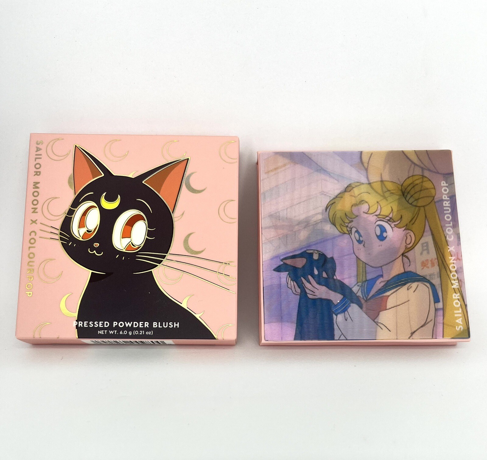 Colourpop X Sailor Moon CAT’S EYE Blush - Pearlised Rosy Pink + Silver ...