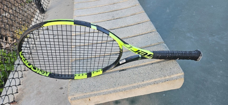 Two Babolat Pure Aero 2016 Tennis Racquets, 4 3/8, 10.6oz, 100 sq inch ...