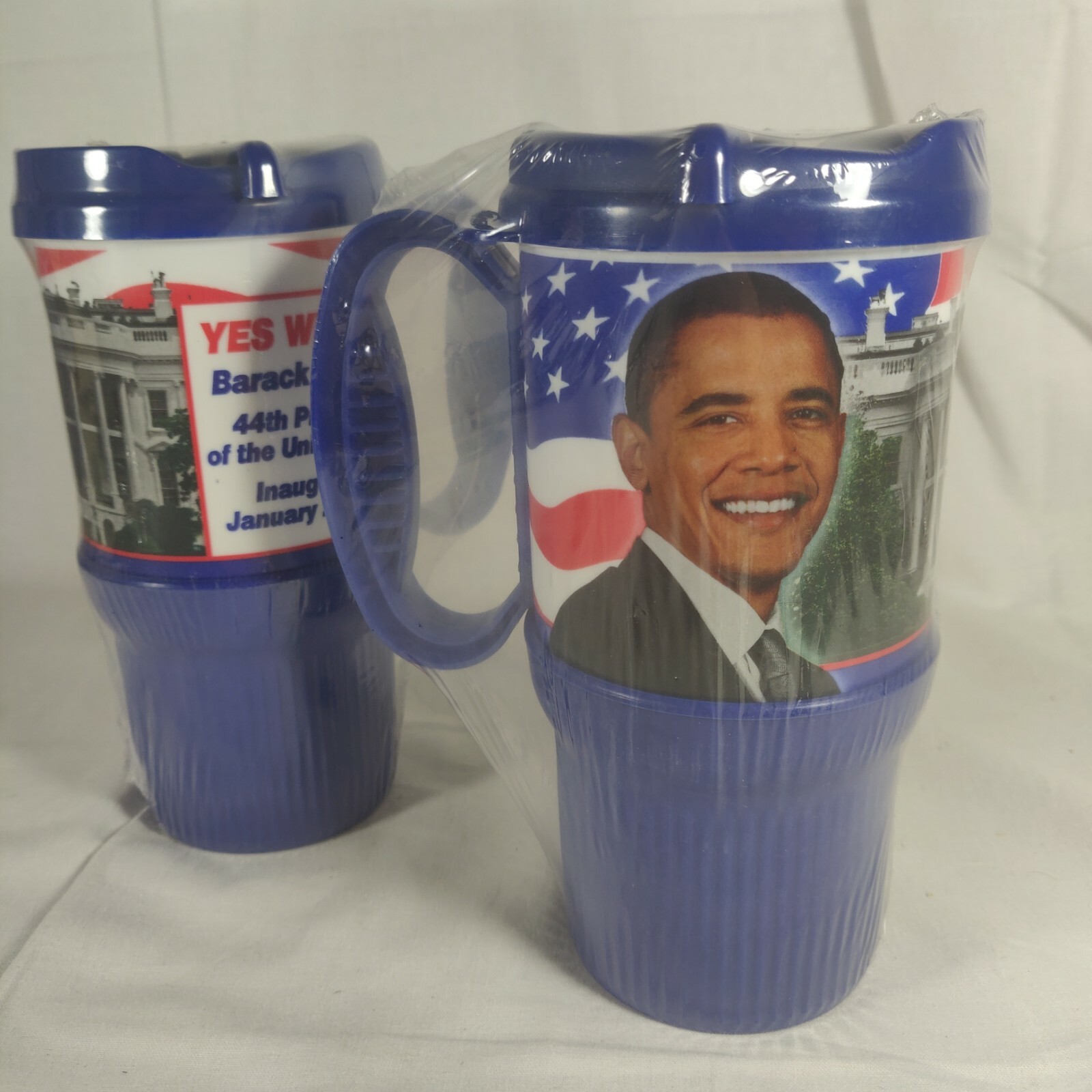 Whirley Mug Obama election 20 OZ InsulatedThermos Rare! Lot of 2 New ...