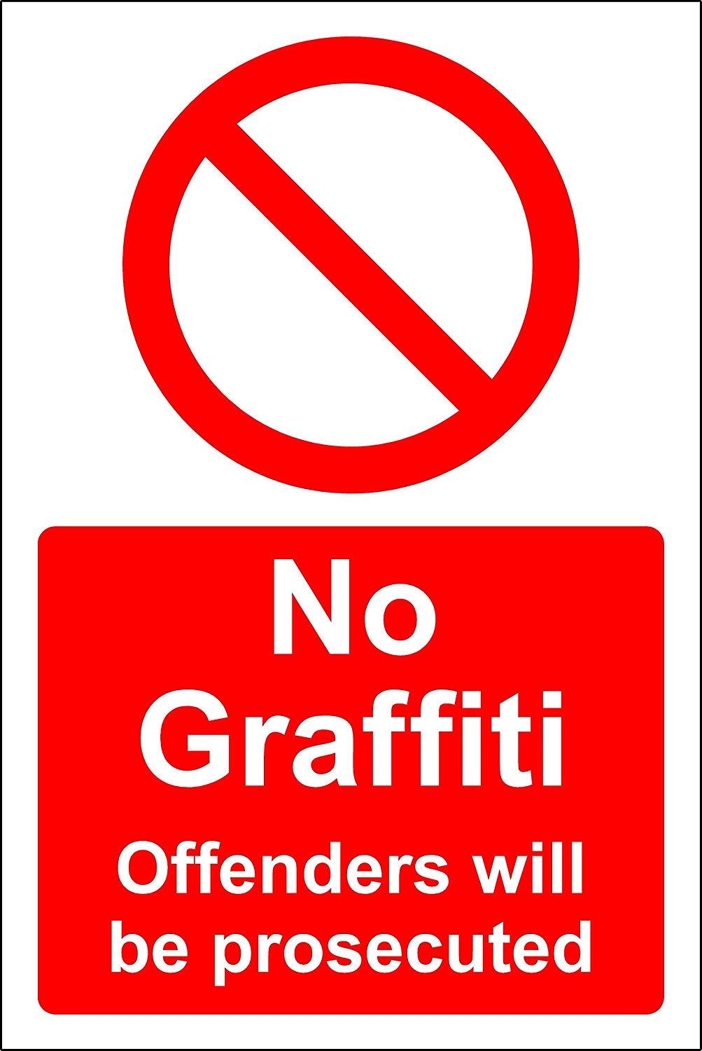 No graffiti offenders will be prosecuted safety sign | eBay UK