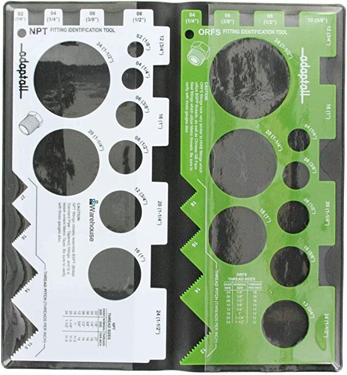 HoseWarehouse TGK-02 SAE American Thread Identification Kit | eBay