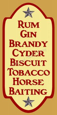 REUSABLE STENCIL 8332 N 12"x24" RUM GIN BRANDY-MYLAR SIGN STENCIL | eBay