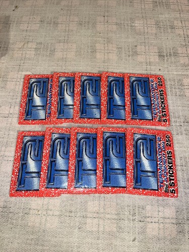 10 Packs of 1991 Topps T2 Terminator 2 Judgment Day Trading Sticker ...