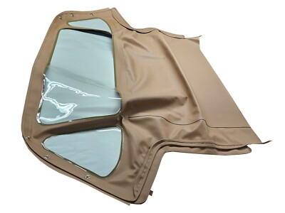 Fits MG-B 1971-80 Soft Top W/D.O.T approved window Haartz SADDLE Vinyl ...