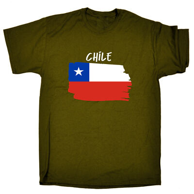 Chile - Mens Country Flag Nationality - T-Shirt Tshirt T Shirts Gift ...