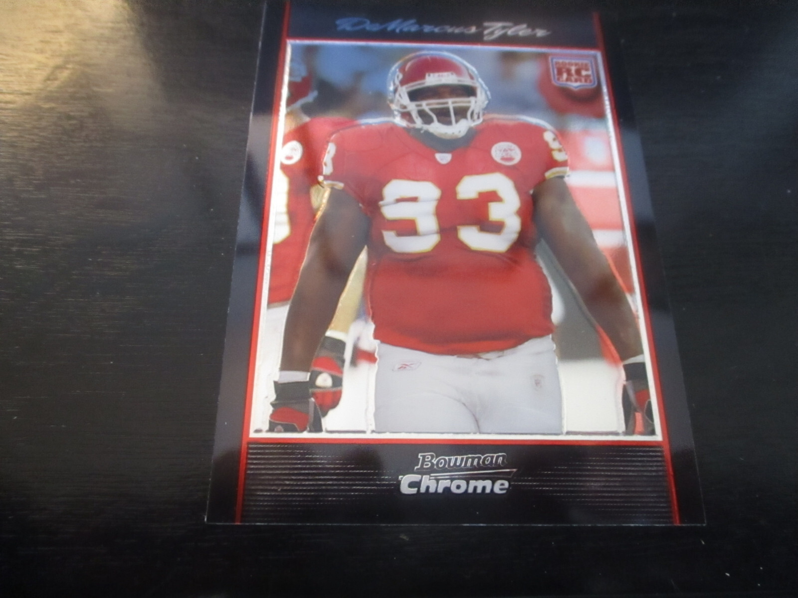 demarcus tyler (kansas city chiefs-dt) 2007 bowman chrome ROOKIE CARD # ...