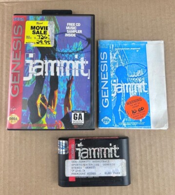 1994 Sega Genesis Basketball Video Game Jammit -Tested- Read ...