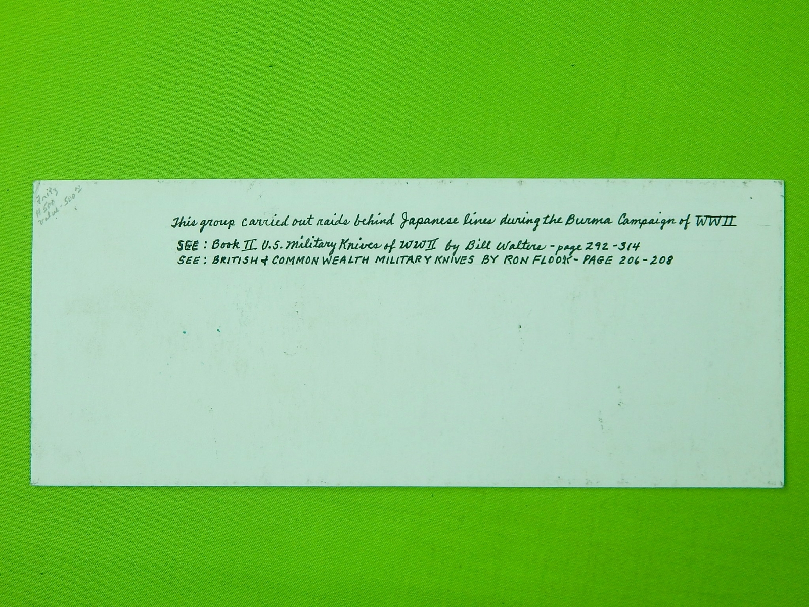 RARE US WW2 Chindit V-44 Type Large Bowie Fighting Knife w/ Sheath | eBay