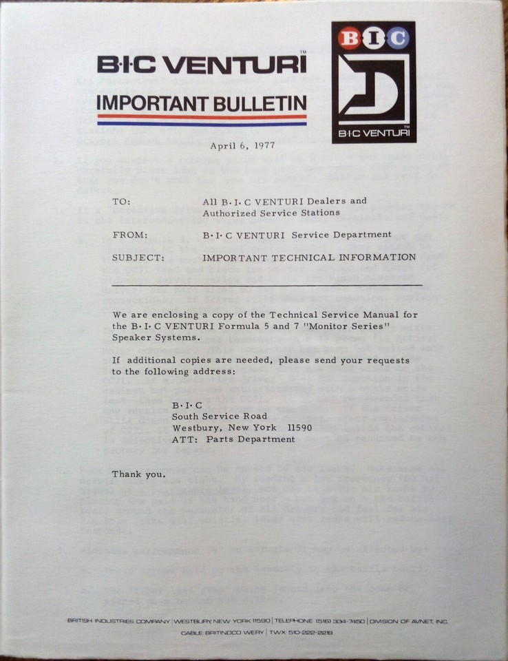 BIC 920 960 980 5 Turntables Venturi Formula 2 4 5 6 7 Manuals ...